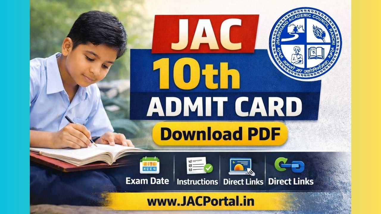 JAC 10th Admit Card 2026 → Download PDF, Exam Date & Direct Links - JAC ...